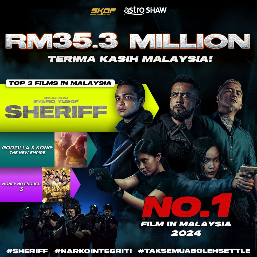 Raih RM35.3 juta, "Sheriff: Narko Integriti" kini filem nombor 1 ...